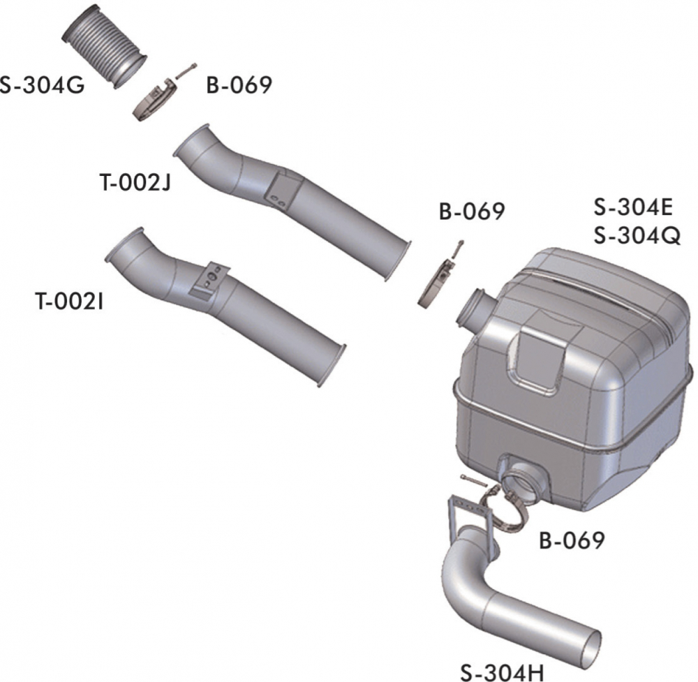 Raçudão Acessórios Para Caminhões - Abracadeira Escape Tubo Motor 4´1/2 ...