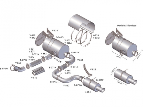 Raçudão Acessórios Para Caminhões - Silencioso Volvo NH/FH/FM 2000/2011 ...